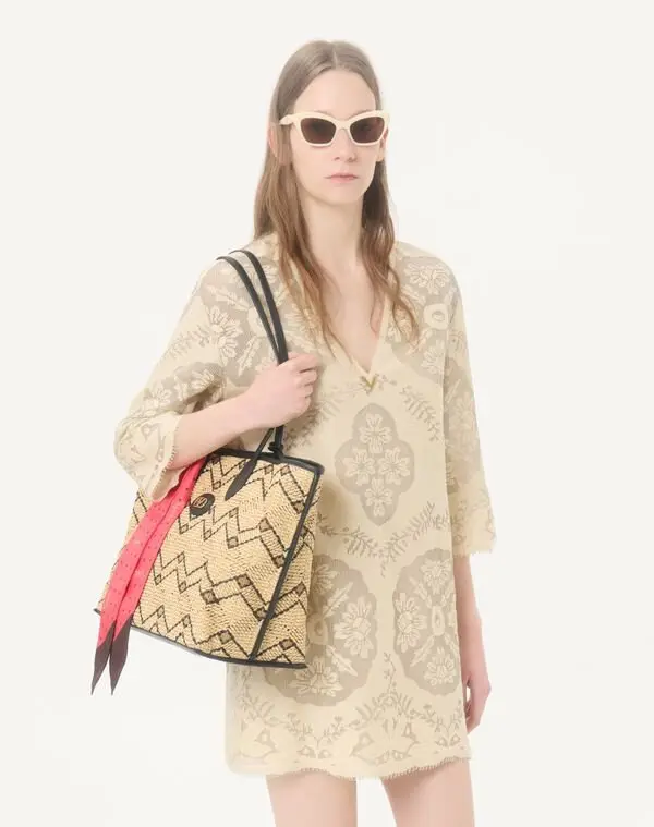 Valentino Garavani Short Dress In Floral Stamp Blanket