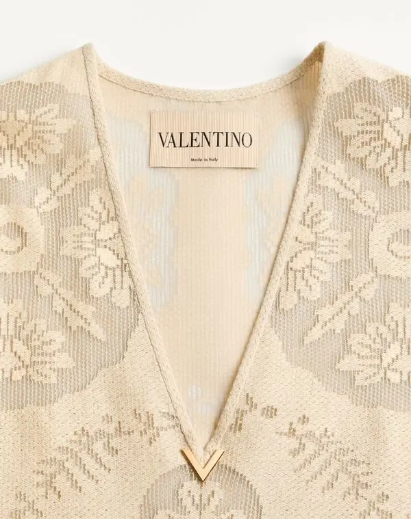 Valentino Garavani Short Dress In Floral Stamp Blanket