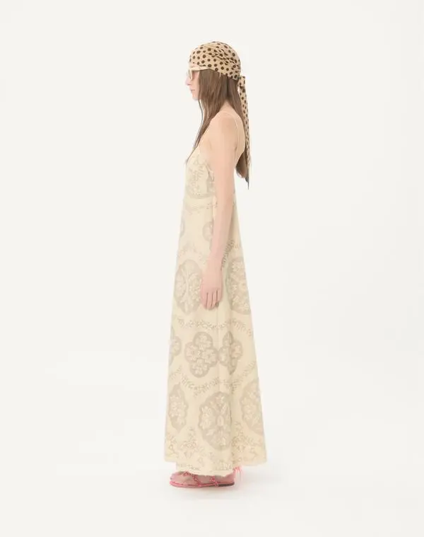Valentino Garavani Midi Dress In Floral Stamp Blanket