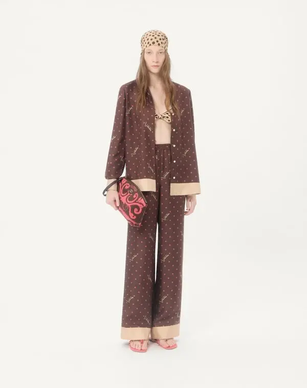 Valentino Garavani Stelline Firma Starry Twill Trousers