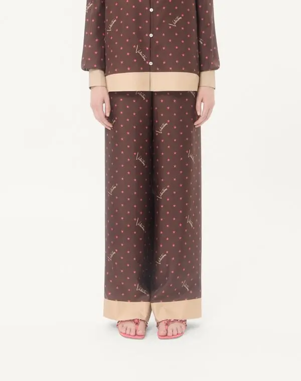 Valentino Garavani Stelline Firma Starry Twill Trousers