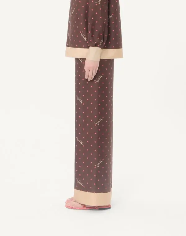 Valentino Garavani Stelline Firma Starry Twill Trousers