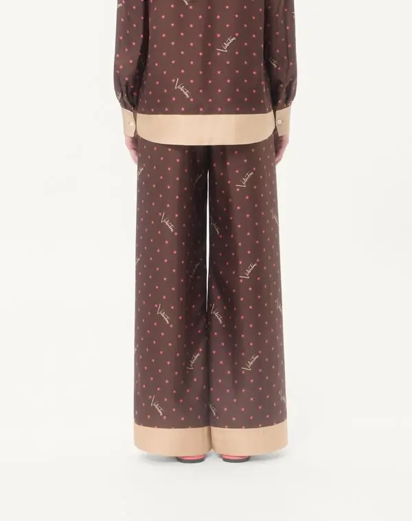 Valentino Garavani Stelline Firma Starry Twill Trousers