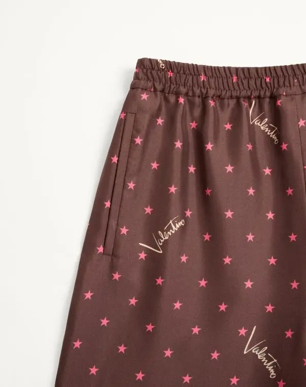 Valentino Garavani Stelline Firma Starry Twill Trousers