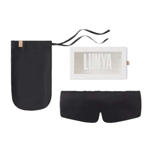 Lunya Washable Silk Eye Mask Immersed Black - One-color