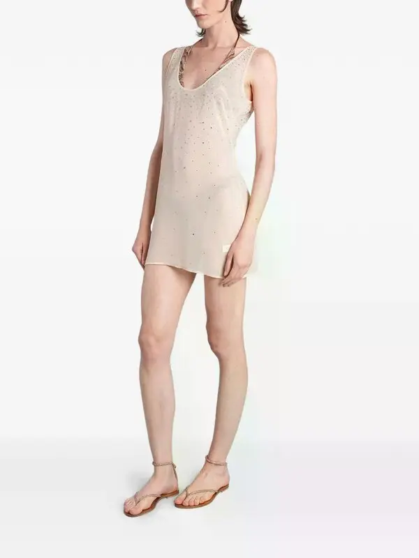 MC2 SAINT BARTH Raya Crystal Embellished Mini Dress