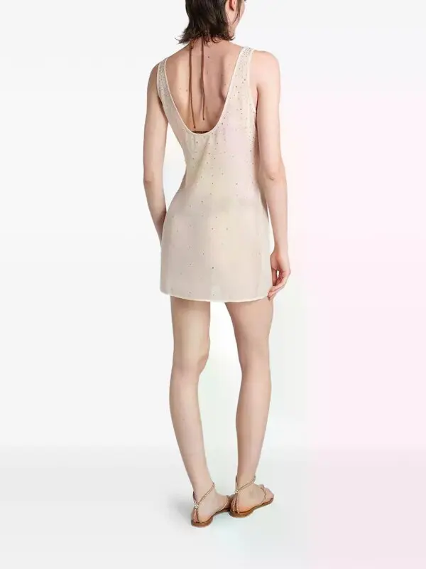 MC2 SAINT BARTH Raya Crystal Embellished Mini Dress