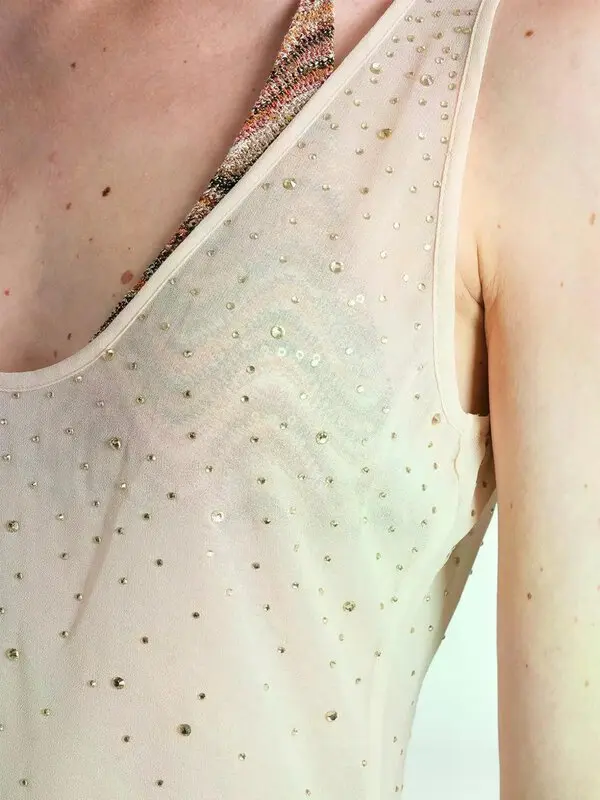 MC2 SAINT BARTH Raya Crystal Embellished Mini Dress