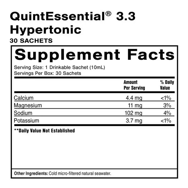 QUICKSILVER SCIENTIFIC Original Quinton Hypertonic Liter 1 Liter