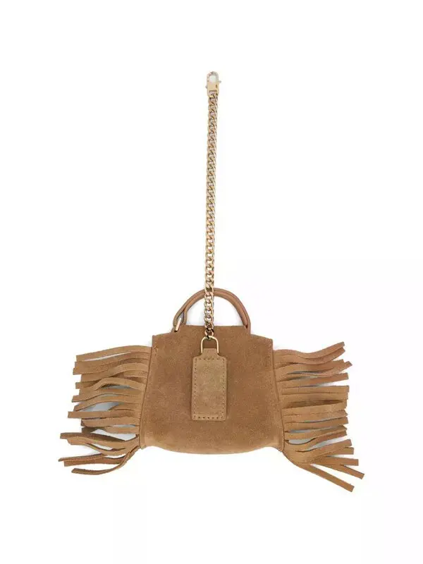 Orciani Suede Fringe Tote Bag