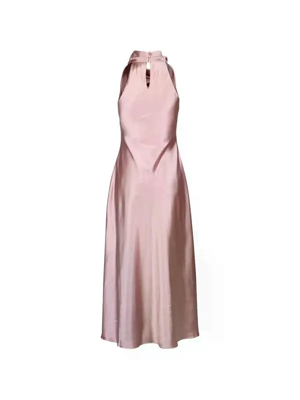 Tanya Taylor Sleeveless Cowl Neck Dress - Pink