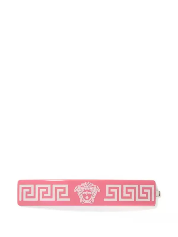 Versace Greca Medusa Hair Clip - Pink