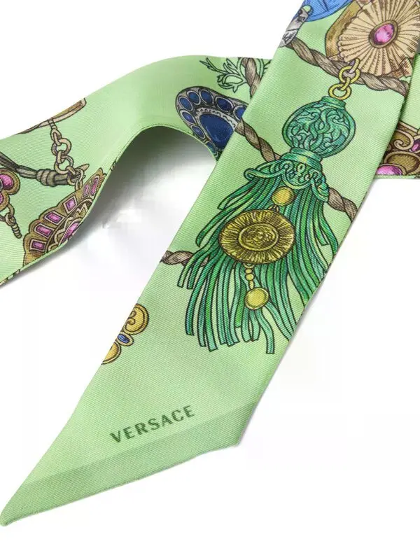 Versace Printed Silk Twill Ribbon