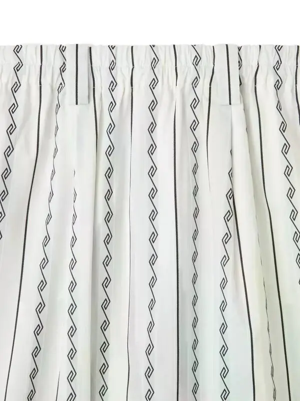 Versace Greca Print Pleated Skirt