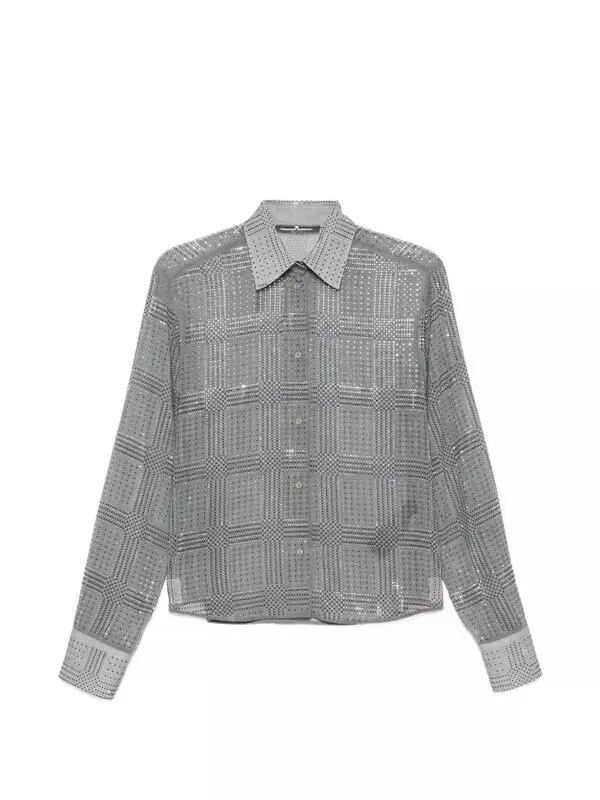 Ermanno Scervino Crystal-embellished Shirt - Grey