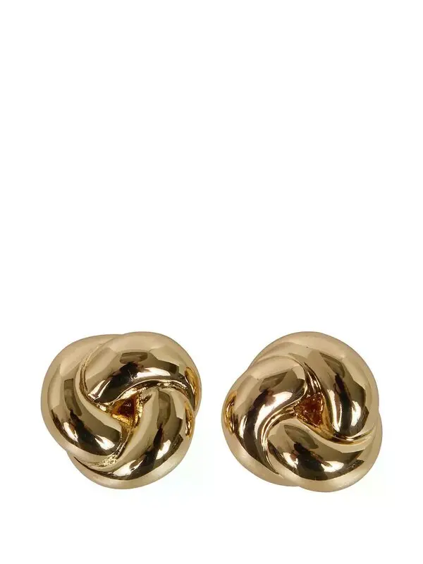 SELF-PORTRAIT Knot Detail Earrings - Gold