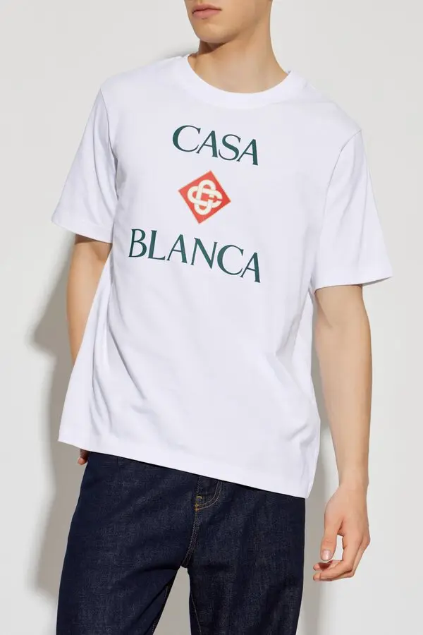 Casablanca T-shirt With Printed Logo
