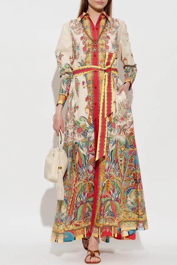Etro Maxi Shirt Dress - Multicolour