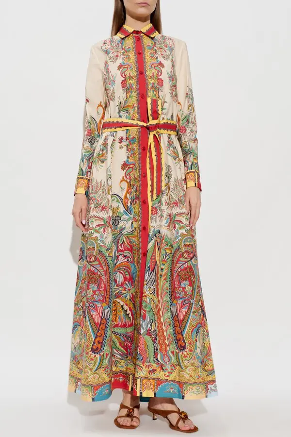Etro Maxi Shirt Dress - Multicolour