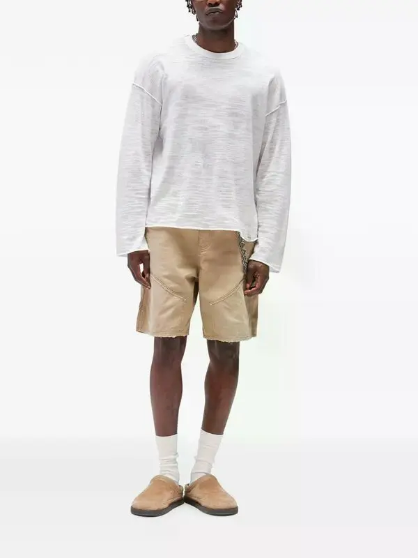 REPRESENT Long Sleeve Slub Knit T-shirt