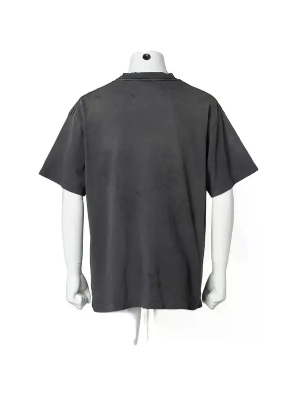 SAINT MXXXXXX Graphic-print Distressed T-shirt