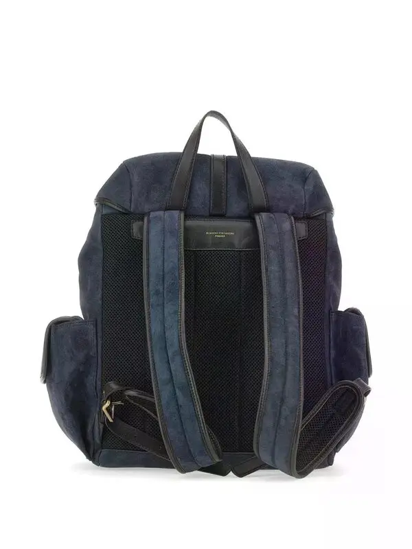 GIANNI CHIARINI Berlino Suede Backpack - Blue