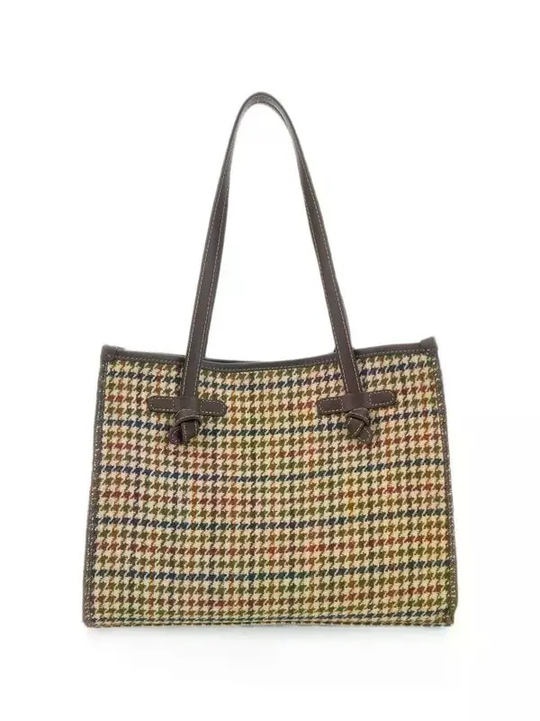 MARCELLA CLUB Houndstooth Tote Bag