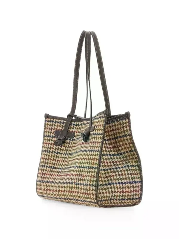 MARCELLA CLUB Houndstooth Tote Bag