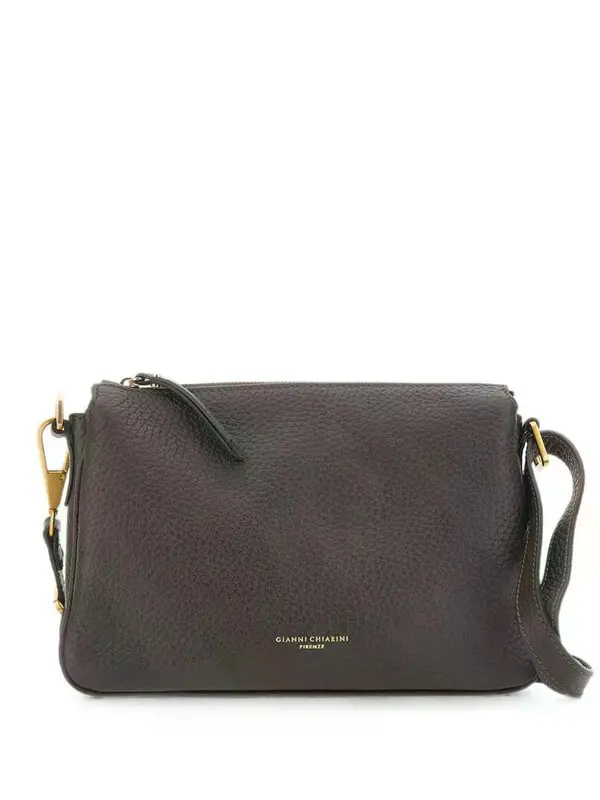 GIANNI CHIARINI Brooke Grained Leather Crossbody Bag - Brown