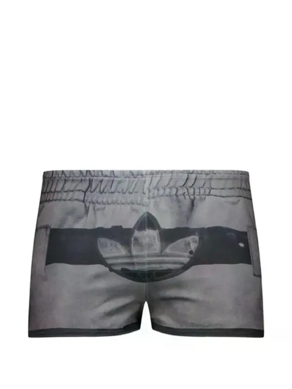 AVAVAV X Adidas Originals Logo Print Shorts - Grey