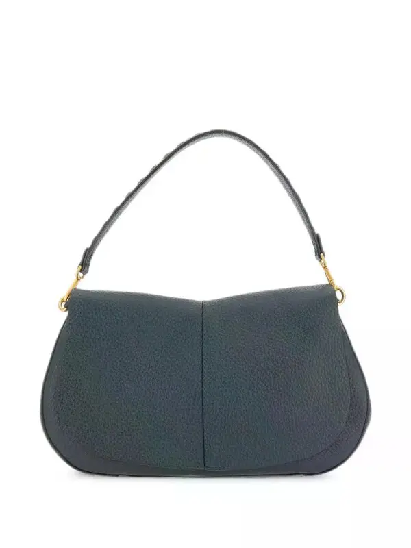 GIANNI CHIARINI Helena Round Grained Leather Shoulder Bag - Green
