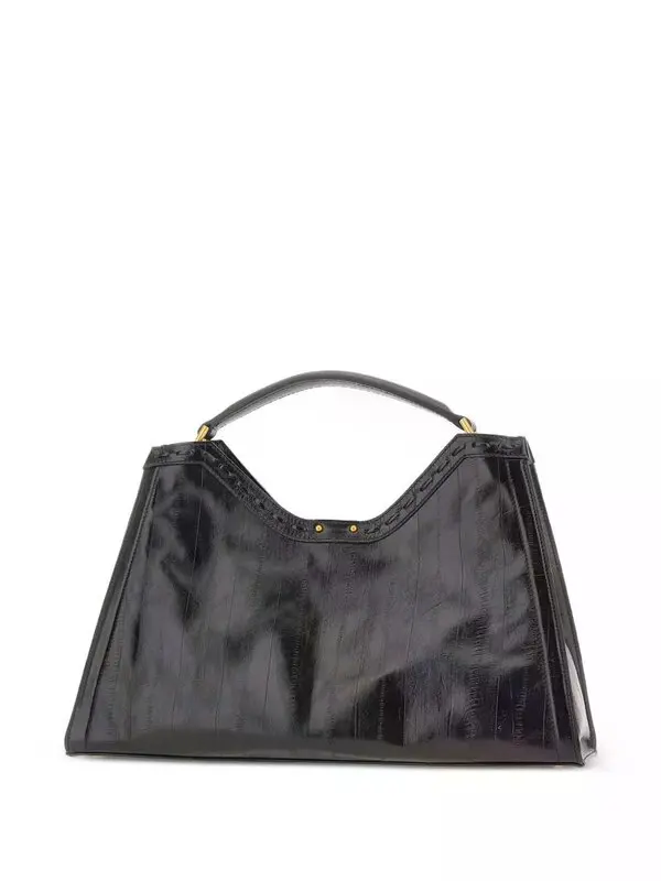 GIANNI CHIARINI Aurora Glossy Leather Shoulder Bag
