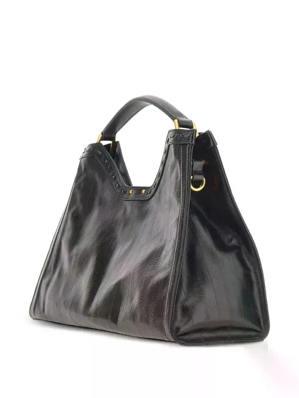 GIANNI CHIARINI Aurora Glossy Leather Shoulder Bag