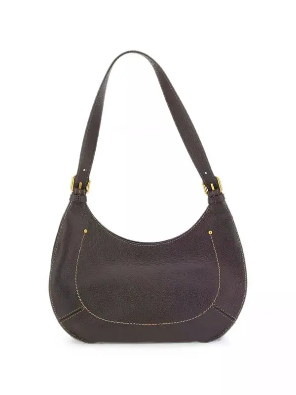 GIANNI CHIARINI Gabry Hammered Leather Shoulder Bag