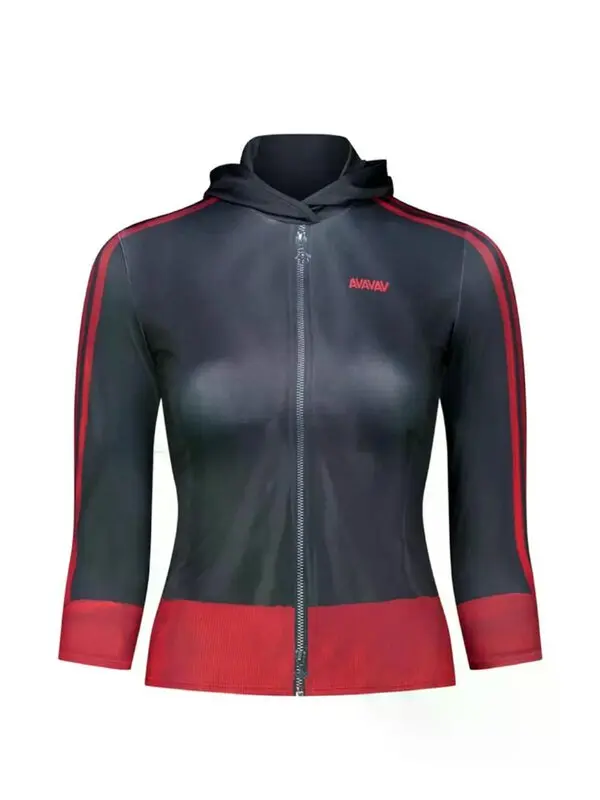 AVAVAV X Adidas Originals Three-stripe Zip-up Hoodie - Black