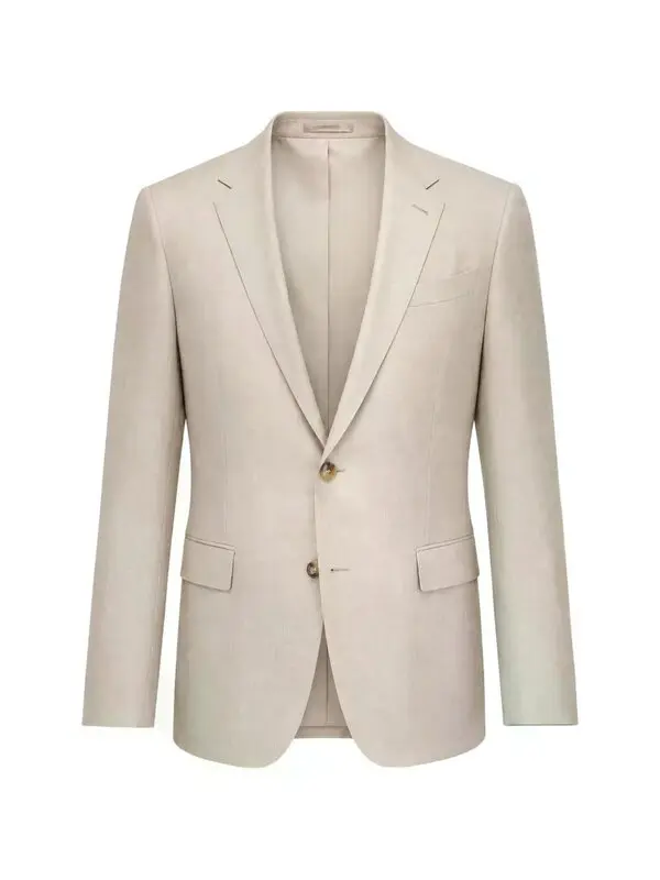 Zegna Textured Single-breasted Blazer - Neutrals