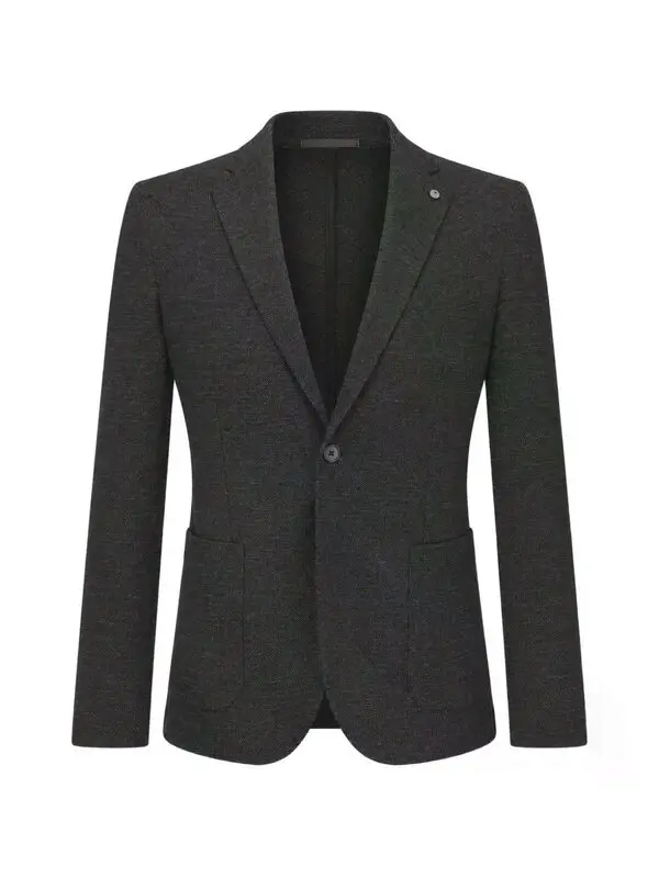 L.B.M. 1911 Single-breasted Textured Blazer