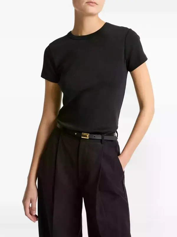 Vince Shrunken 90's Crew Neck T-shirt - Black