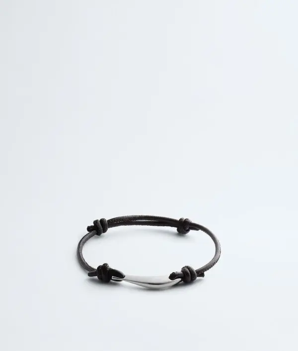 Bottega Veneta Sardine Leather Bracelet - Espresso