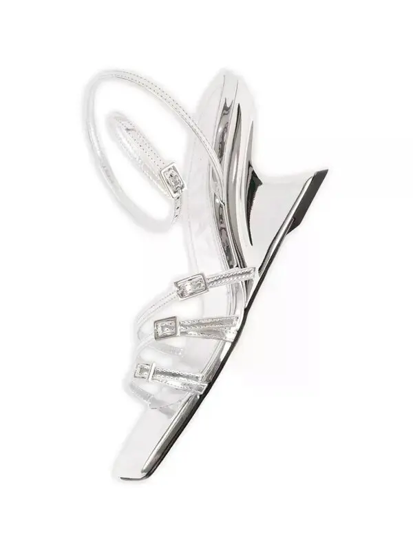 SOULIERS MARTINEZ Eden Buckle-strap Wedge Sandals
