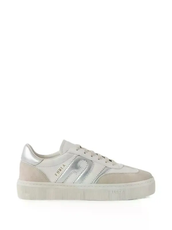 Furla Allegra Leather Sneakers - White