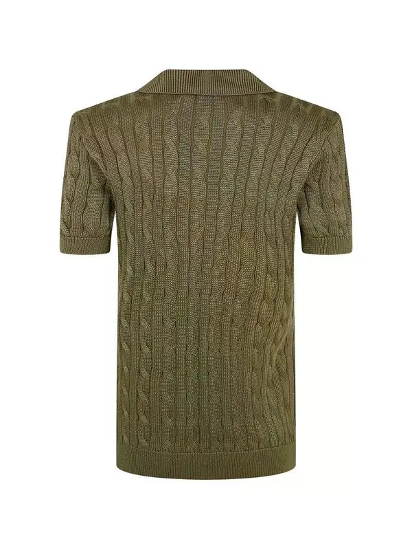 Ralph Lauren Cable-knit Polo Top