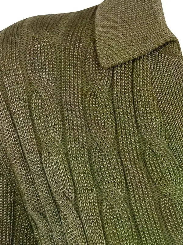 Ralph Lauren Cable-knit Polo Top
