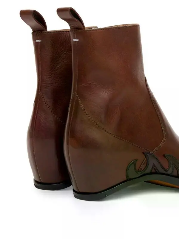 MAISON MARGIELA Flame Appliqué Ankle Boots