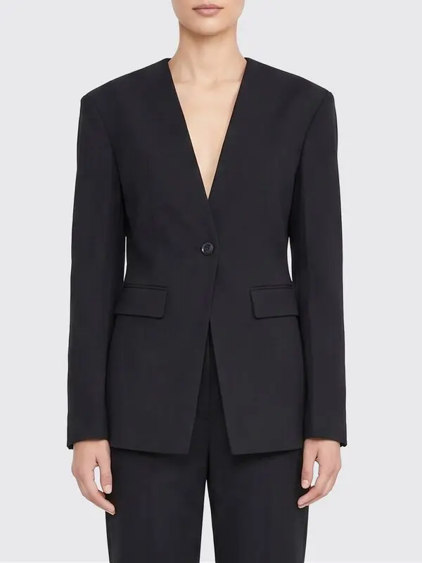 Nanushka Cropped Single-breasted Silk-blend Blazer
