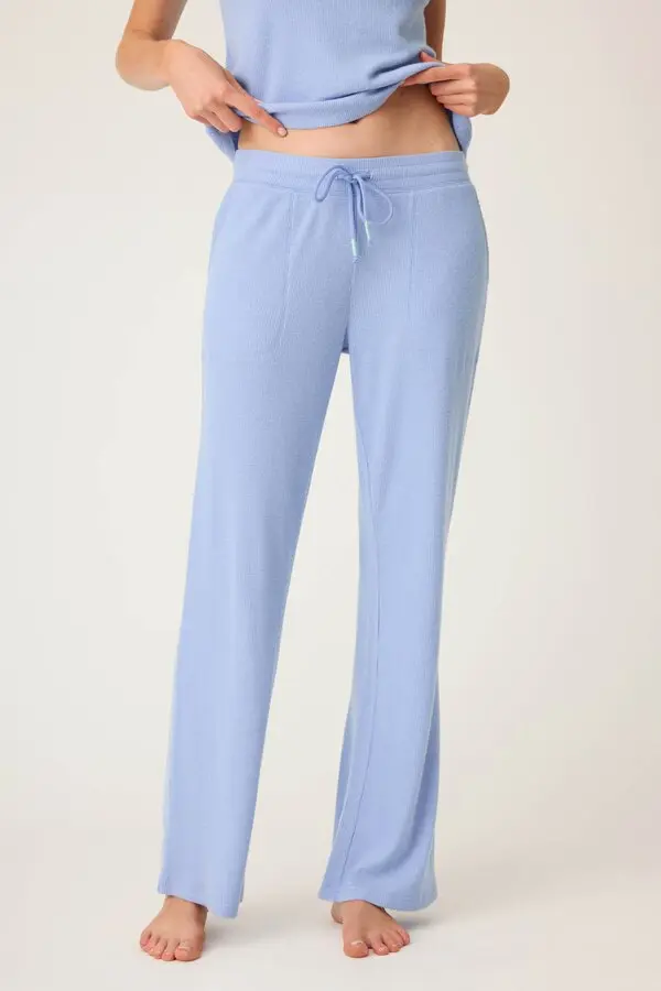 PJ Salvage Baby Peachy Waffle Lounge Pants