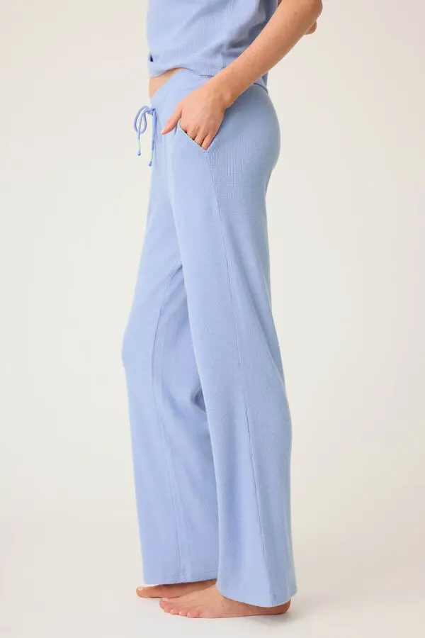 PJ Salvage Baby Peachy Waffle Lounge Pants