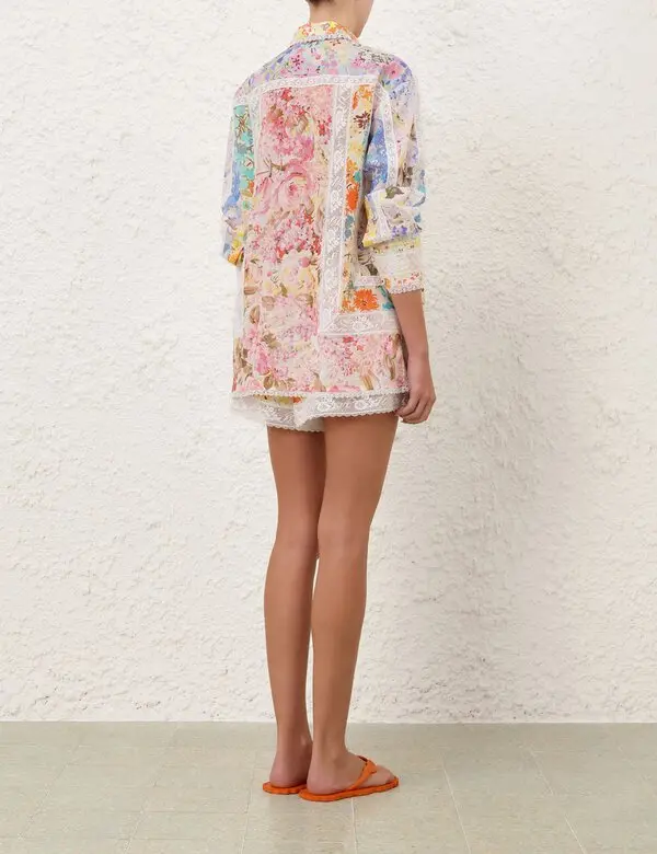 Zimmermann Solstice Short With Lace Trim