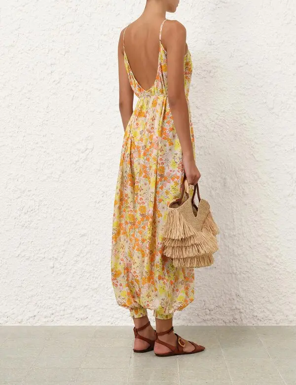 Zimmermann Solstice Jumpsuit - Neon Floral Lemon
