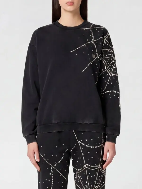 Philipp Plein Embellished Crewneck Sweatshirt - Black